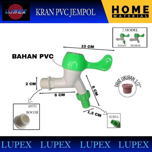 Jual KERAN KRAN AIR TAMAN PVC / KRAN PLASTIK PVC /KRAN PLASTIK MURAH ...