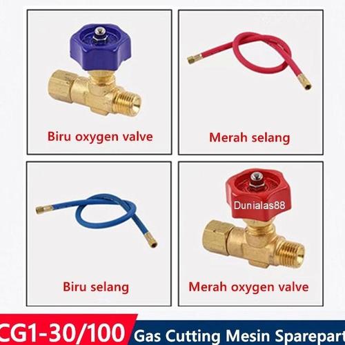 Jual CG1-30 CG1-100 Gas Cutting Mesin Biru Selang Oxygen Valve CG1 30 ...