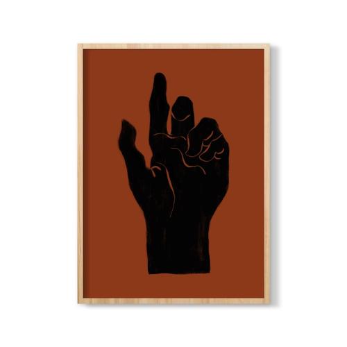 Promo Poster "The Hand" + Premium Frame Kayu - Hitam+mat, Frame 30x40cm ...