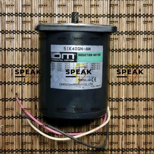 Jual INDUCTION MOTOR ORIENTAL MOTOR 5IK40GN-AW / 100 Vac - Jakarta ...