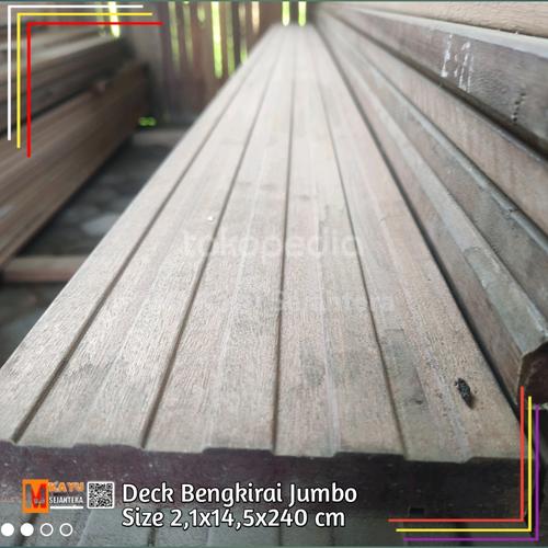 Jual Lantai Kayu Decking Bengkirai Pool Deck Lantai Kolam 2,1 x 14,5 x ...