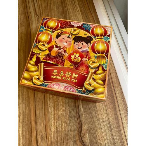 Jual box kue CNY kardus bolu lapis packaging cake box hampers imlek ...