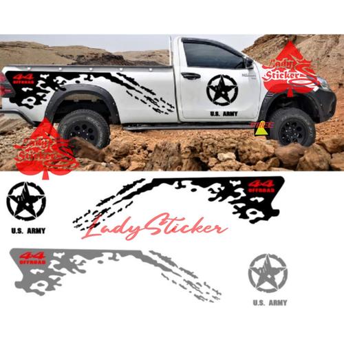 Jual CUTTING STICKER STIKER MOBIL HILUX TRITON RANGER NAVARA SINGLE ...