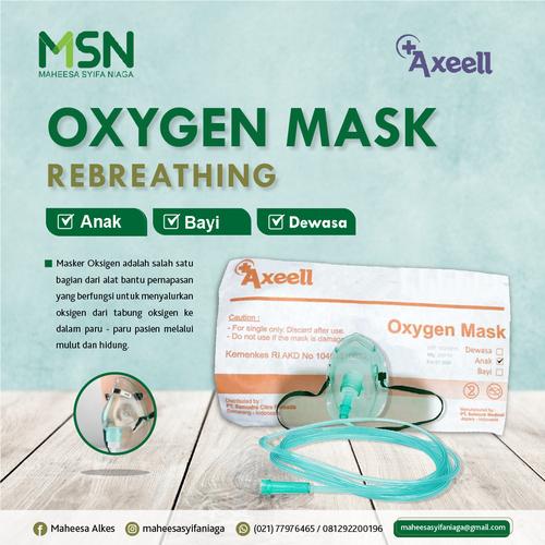 Jual Masker Oksigen / Oxygen Mask Rebreathing Axeell - Anak - Kota ...
