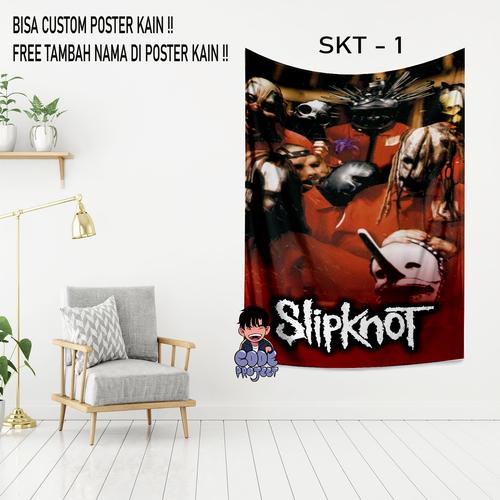 Jual POSTER KAIN SLIPKNOT - dekorasi dinding kamar hiasan dinding ...