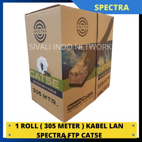 Jual KABEL LAN SPECTRA FTP CAT 5E OUTDOOR 1 ROLL (305 METER) - Jakarta ...