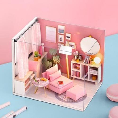 Promo DIY Miniature House Rumah Mini Doll House Mainan Edukasi Rakit ...