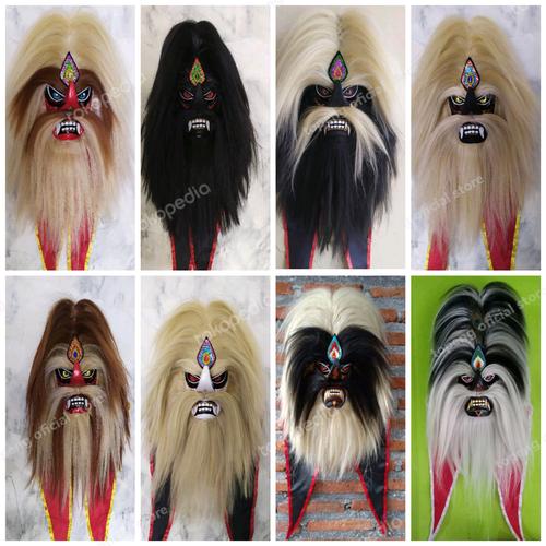 Jual topeng bujang ganong dewasa bulu super menjulang - anak - Jakarta ...