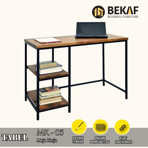 Jual BEKAF Meja kerja||meja belajar||meja besi kayu|| meja industrial ...