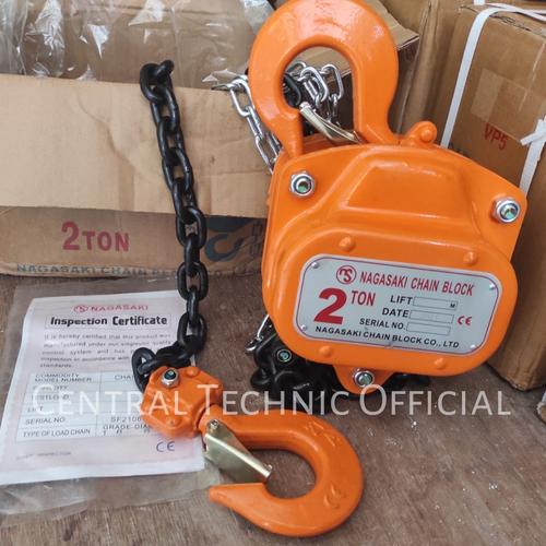 Jual Chain Block 2 Ton 10 Meter Nagasaki Hoist Takel Blok Rantai japan ...