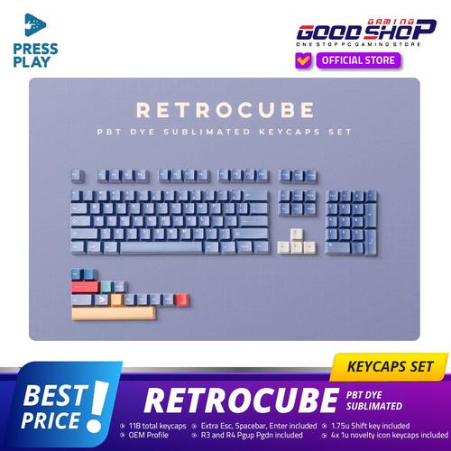 Jual Press Play Retrocube x Jebbra PBT Keycaps - Jakarta Pusat - Goodgamingshop | Tokopedia
