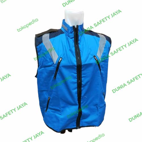 Jual Rompi Safety / Safety Vest Proyek Waskita Blue - Biru Hitam ...