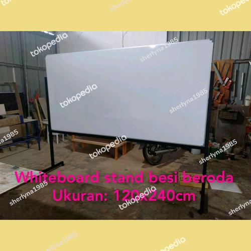 Jual whiteboard standing roda ukuran 240x120cm (batam only) - Kota ...