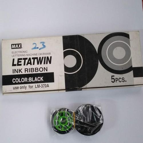 Jual MAX Letatwin LM-370A Tinta Hitam 50 Meter Roll Refill untuk Mesin ...