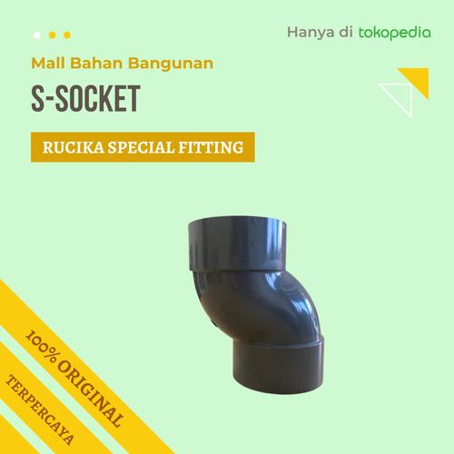 Jual S-Socket Sok S VUSS Special Fitting RUCIKA Sambungan PVC 4 inch 3 ...