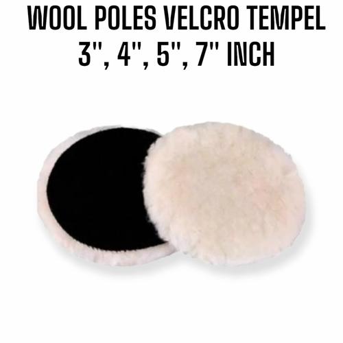 Jual BULU WOL WOOL POLISHING POLES VELCRO TEMPEL 3 4 5 7 INCH - 3 INCH ...
