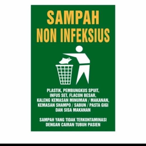 Jual STIKER SIGN. 10X15. SAMPAH NON INFEKSIUS. RAMBU K3 SAFETY ...