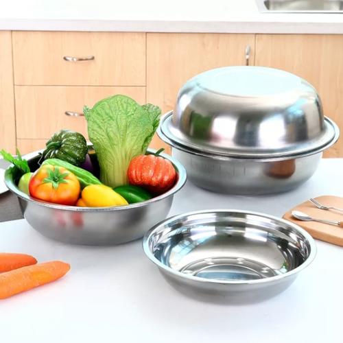 Jual Baskom Stainles Steel Baskom Sayur Tempat Buah Dan Sayuran 40cm ...