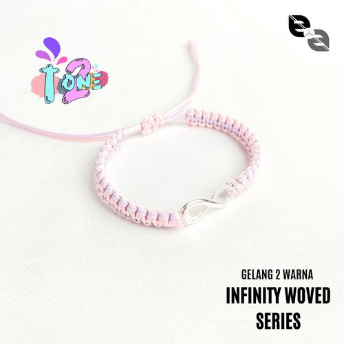 Jual Gelang Tangan Infinity Anyam Tali Warna Pastel Buat Cewek Kue ...