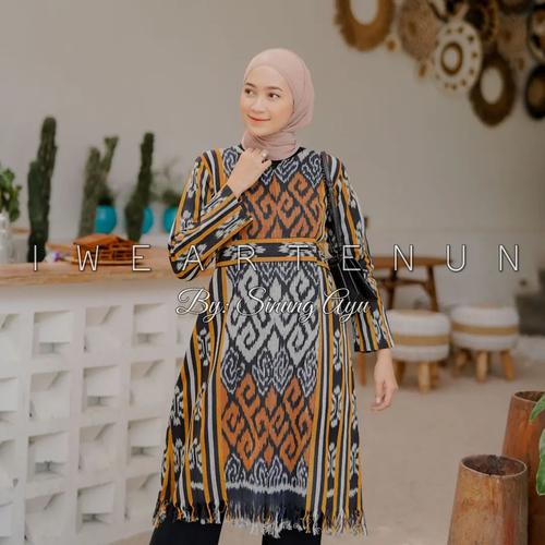 Jual dress tenun - dress batik tenun wanita - tunik tenun wanita ...