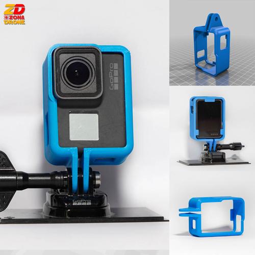 Jual Vertical Mount Frame Gopro Hero 5 Gopro 6 Gopro 7 3D Print - Putih ...