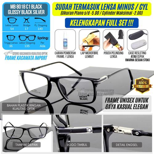 Jual Kacamata Baca Plus Pria Wanita Frame Plastik Kasual Kualitas Optik ...