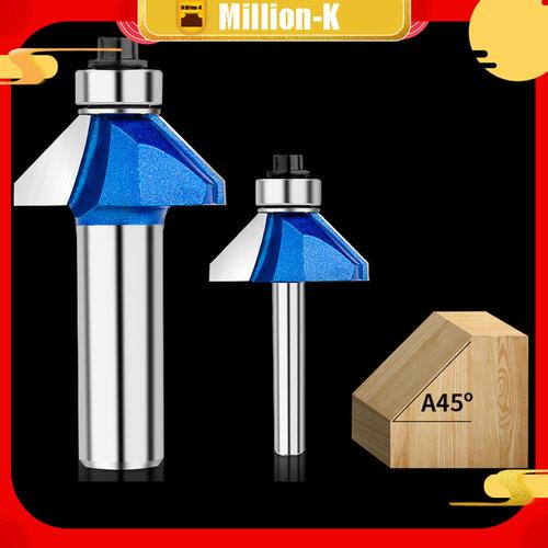 Jual Mata Profil Kayu 1/4" 6 mm/Mata Router 45 Derajat Kayu - Kota ...
