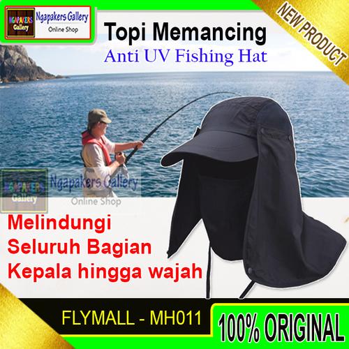 Jual Topi Memancing Outdoor Anti Matahari UV Fishing Hat + Pelindung ...