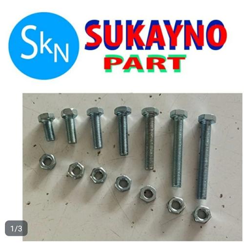Jual baut+mur+ring plat+ring ver galvanis m6x15 - Kab. Tangerang ...