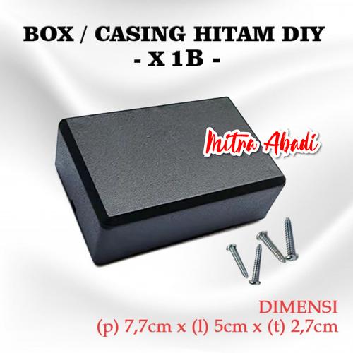 Jual Box Kotak Casing Plastik X1B for Komponen DIY Ukuran 7,7 x 5 x 2,7 ...