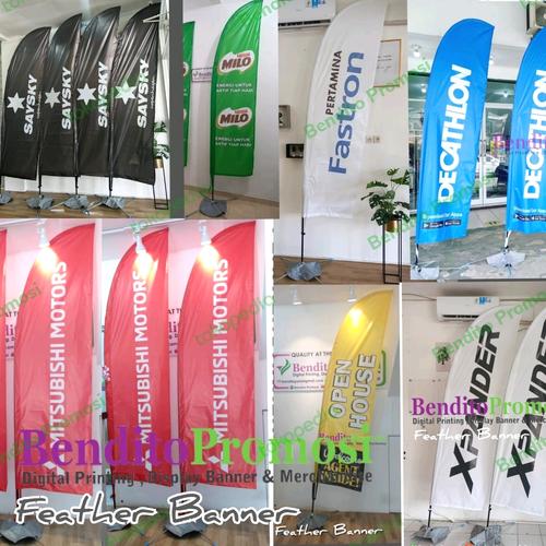 Jual Feather Banner, Flag Banner Promosi, Beach Flag, Flying Banner - 3 ...