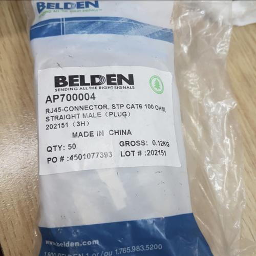 Jual pin rj45 cat6 belden connector / konektor rj45 FTP STP Cat6 Belden ...