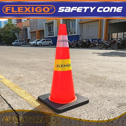 Jual Safety Traffic Cone 70 cm Kerucut Lalu Lintas 2.4 Kg PVC Rubber ...