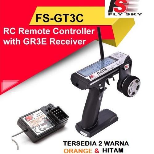 Jual Remote RC Flysky GT3C with 2.4ghz Receiver - Orange - Jakarta ...