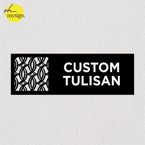 Promo CUSTOM TULISAN SIGN AKRILIK UV PRINT SIGNAGE DOOR SIGN BOARD ...