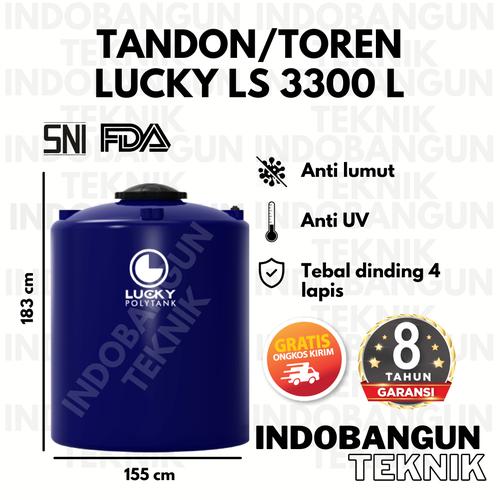 Jual Tandon Toren Tangki Air Lucky Standard 3000 3300 Liter Polytank LS ...