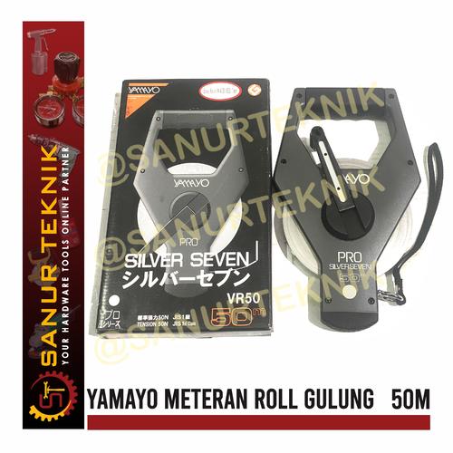 Jual YAMAYO SILVER SEVEN Measuring Tape / Meteran Roll BAJA 50M 50 ...