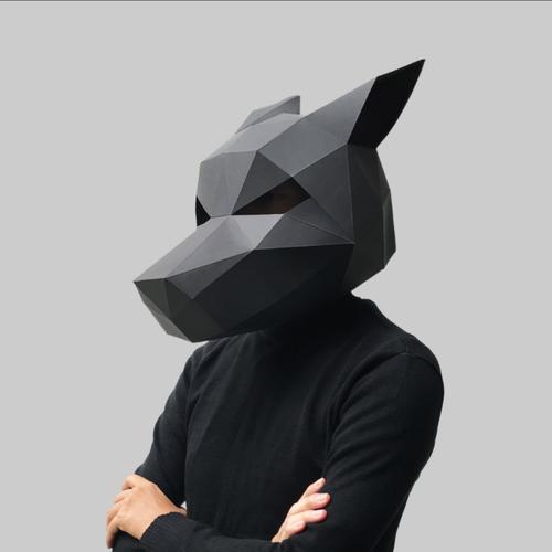 Jual DIY paper mask wolf / topeng kertas srigala - Jakarta Pusat ...