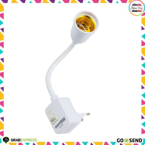 Jual Fitting Lampu EU E27 Holder Socket dengan Saklar 25 cm - Kota ...