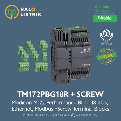 Jual TM172PBG18R + SCREW Modicon M172 18 I/Os PLC Schneider Electric ...