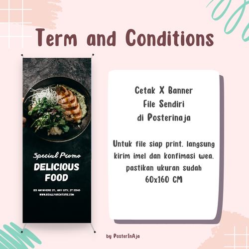 Jual Paket X Banner Y Banner termasuk Tiang Flexi 260 g Korcin 60x160cm ...