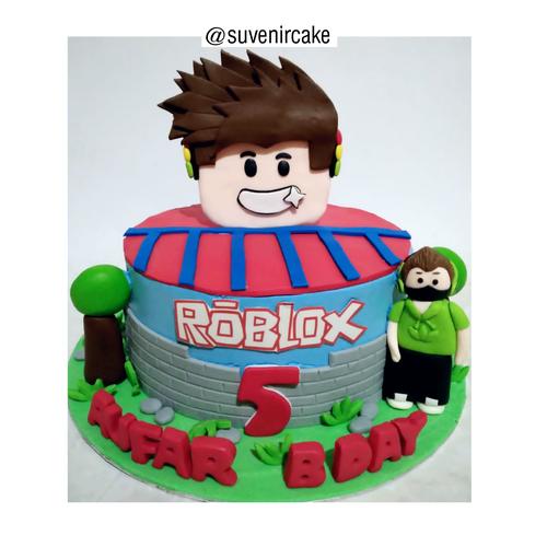 Jual Kue Ulang tahun Roblox/Cake Roblox/Kue Ultah Roblox Boy/Roblox ...