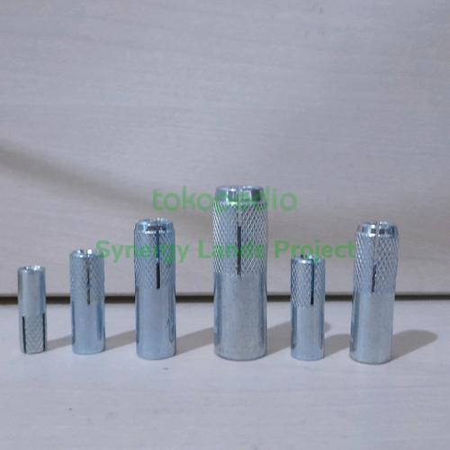 Jual Dynaset / Dinaset Putih M8 / Drop in anchor M8 x 30 mm - Jakarta ...