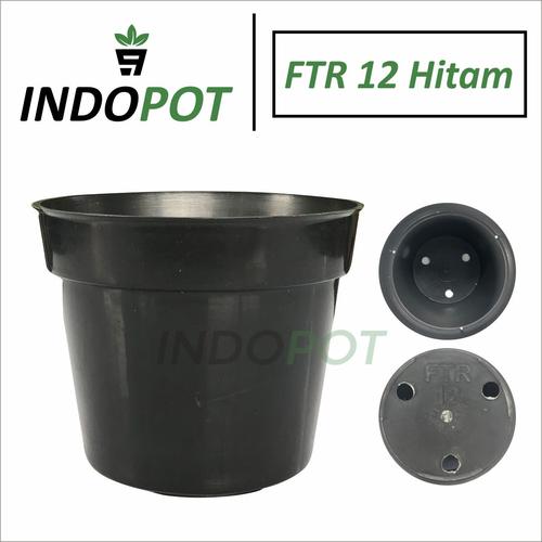 Jual Pot Hitam FTR Ukuran 12 Hitam - Pot Bunga Hitam - Pot 12cm - Pot ...