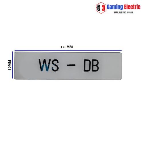 Jual Name Plate Panel W 120mm x H 30mm / Name Plate Acrylic - Kab ...