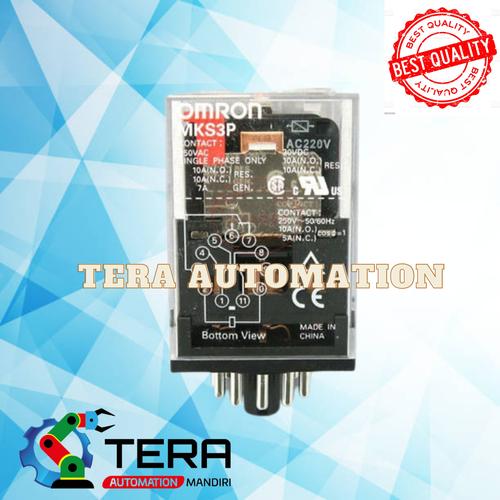 Jual RELAY OMRON MKS3P-220VAC + SOCKET READY STOK - Jakarta Utara - Tera Automation | Tokopedia