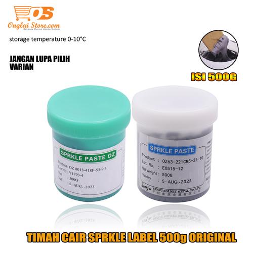 Jual Timah Cair SPRKLE OZ Timah Pasta Green - White Label 500g Original ...