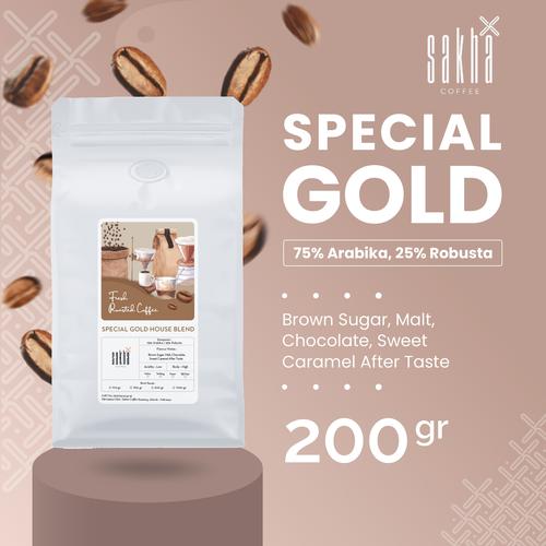 Promo Kopi Special Gold Espresso House Blend Coffee Beans Coffe 200 ...