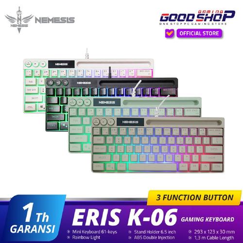 Jual NYK Nemesis ERIS K-06 mini RGB Stand Holder Membrane - Gaming ...
