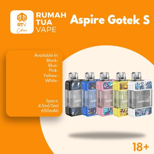 Jual ASPIRE GOTEK S POD KIT - Jakarta Pusat - RTV CIKINI | Tokopedia